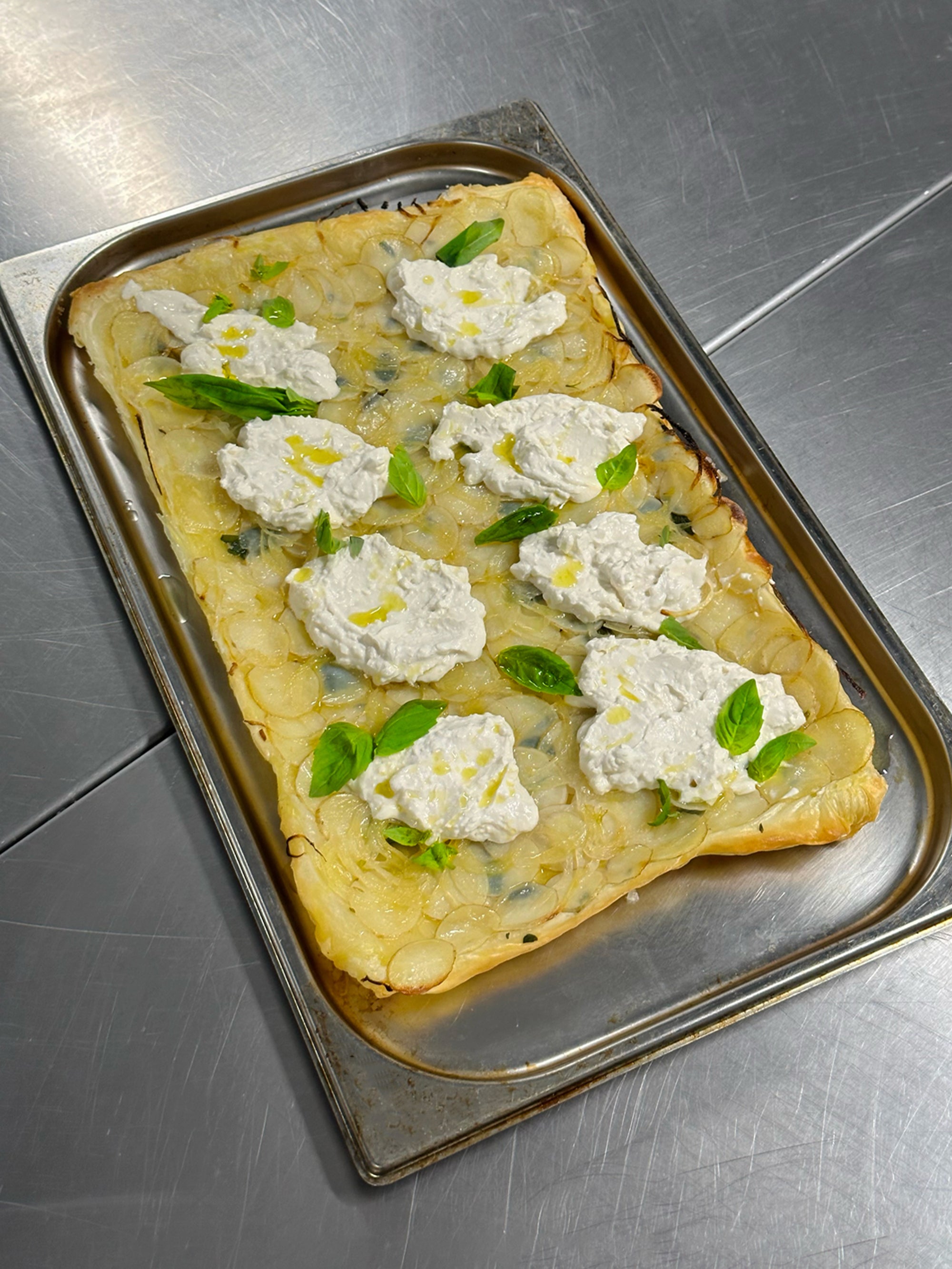 UPSIDE DOWN PUFF PASTRY POTATO TART W. SUPERSTRACCIA – JULIENNE BRUNO